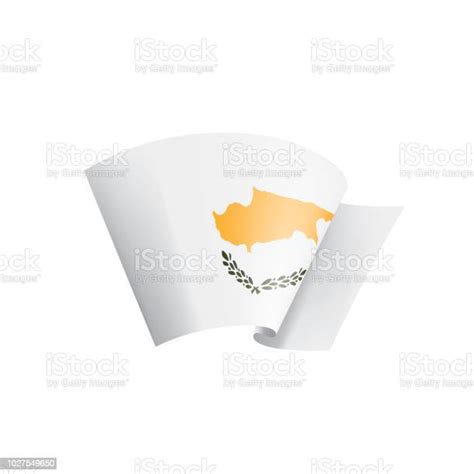 사이 프 러 스 플래그 흰색 배경 벡터 일러스트 레이 션 0명에 대한 스톡 벡터 아트 및 기타 이미지 0명 3차원 형태
