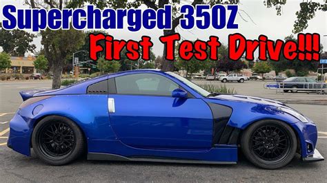 Supercharged 350z First Test Drive Since The Built Motor Youtube