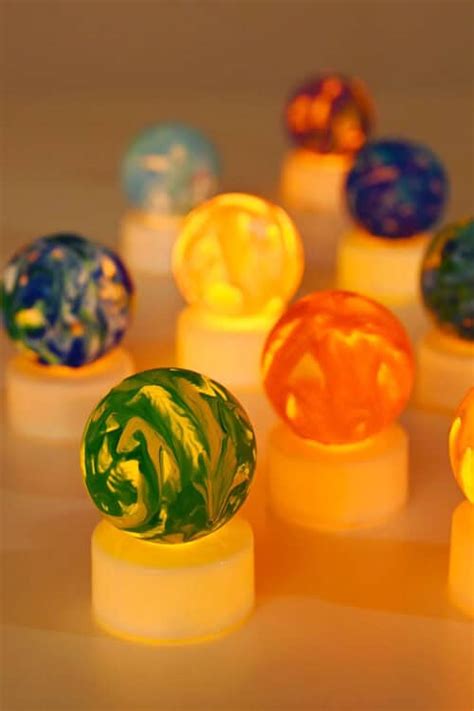 Ping Pong Ball Planets Easy Glowing Planet Tea Lights Craft