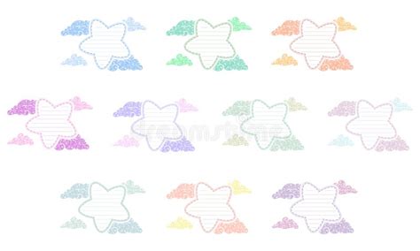 Letras De Notas Pegajosas De Estrella Con Colores Pastel Para El