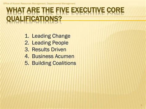 Ppt Guide To Writing Executive Core Qualifications Ecqs Powerpoint