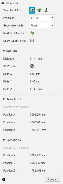 Measure Tool Does Not Give Correct Xyz Distances Autodesk Community
