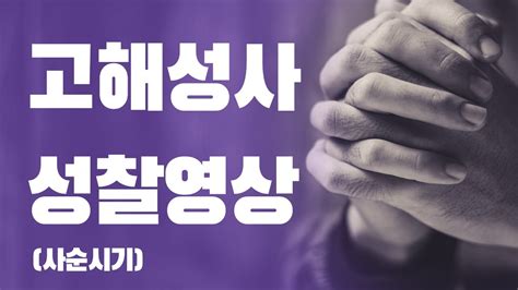 고해성사 성찰영상사순시기 Youtube