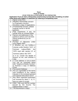 Fillable Online Tender Request Letter Templates For Wordword Excel