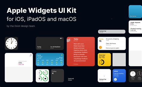 Apple Ios 14 Widgets Kit Auto Layout Free Figma Template For App