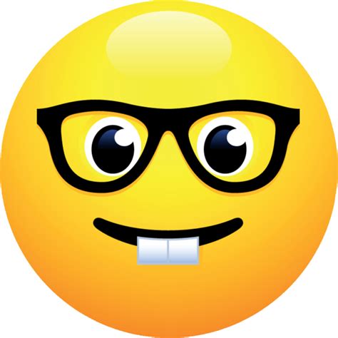 Nerd Emoji Png Images Free Download Pngfre