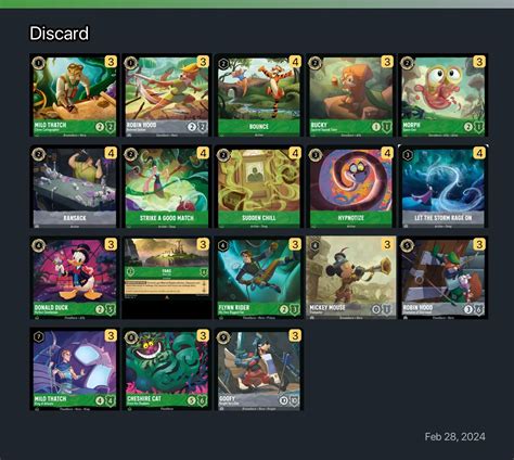 Discard Lorcana Deck Disney Lorcana