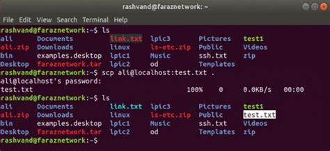 Scp و Sftp انتقال ایمن فایلها