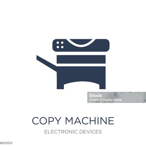 복사 기계 아이콘입니다 화이트에 세련 된 평면 벡터 복사 기계 아이콘 레이저에 대한 스톡 벡터 아트 및 기타 이미지 레이저 모던 양식 모방하기 Istock