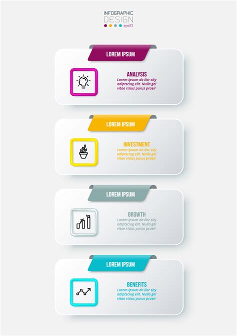Infographic Template Business Concept With Workflow Vector Art At Vecteezy