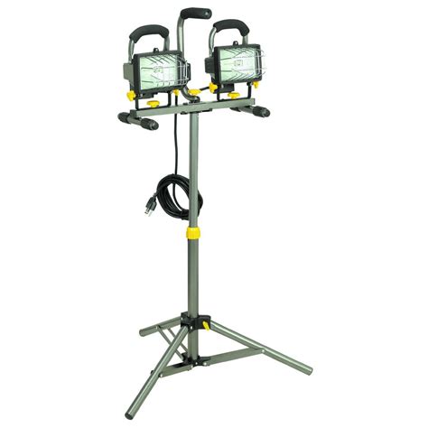 Double Halogen Work Lights With Stand