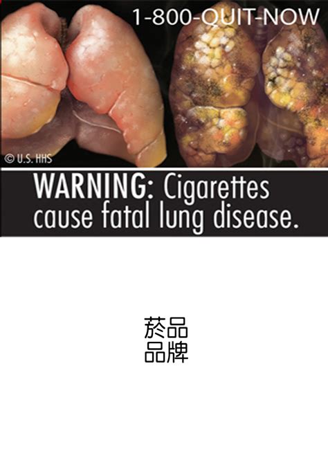 華文戒菸網 各國菸品警圖 美國