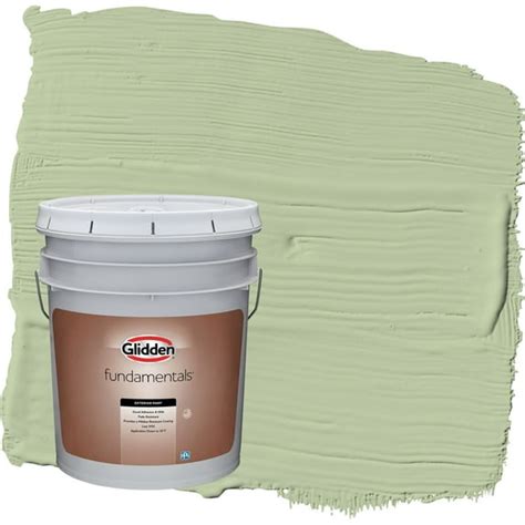 Glidden Fundamentals Quaking Grass Green Satin Exterior Paint 5