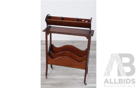 Edwardian Cedar Book Trough Lot 1494385 Allbids