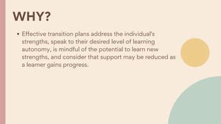 Transition Plan Pdf
