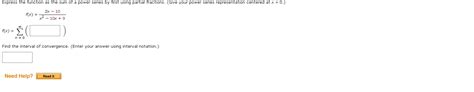 Solved Express The Function As The Sum Of A Power Series By Chegg