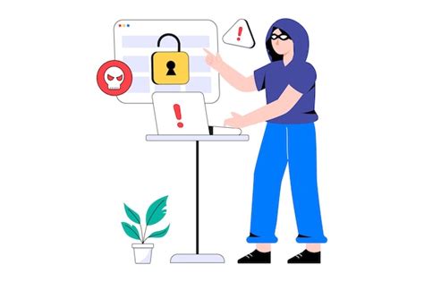 Premium Vector Hacker Flat Style Design Vector Illustration Stock Illustration
