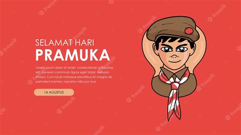 Premium Vector Selamat Hari Pramuka Banner Template Vector