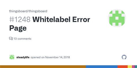 Whitelabel Error Page Issue 1248 Thingsboard Thingsboard GitHub