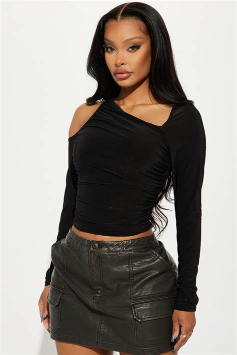 The Talk Around Town Knit Top Black Fashion Nova Knit Tops