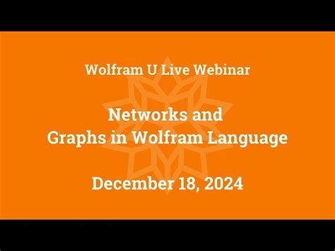 Free Video Networks And Graphs In Wolfram Language Practical