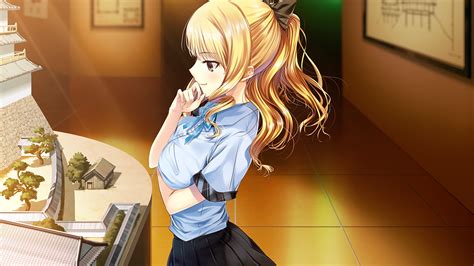 Ayame No Machi To Ohimesama Blonde Hair Game Cg Kazuharu Kina Long Hair