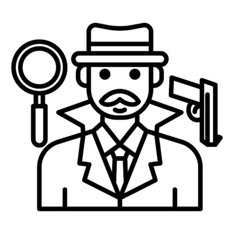 Premium Vector Detective Icon Vector On Trendy Vector