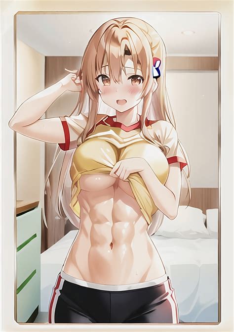 Rule 34 Abs Ai Generated Midriff Muscular Navel Shirt Lift Shy Stable