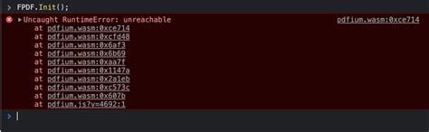 Get Error Uncaught Runtimeerror Unreachable When Initialize · Issue