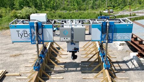 Rebar Tying Robot Eliminates Need For Screed Rails Construction Equipment