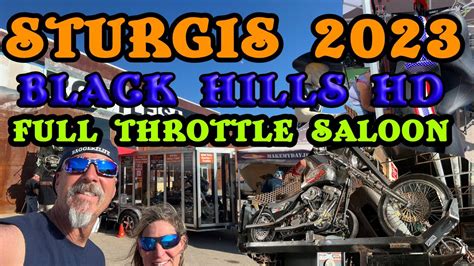 STURGIS 2023 BLACK HILLS HD AND FULL THROTTLE SALOON YouTube