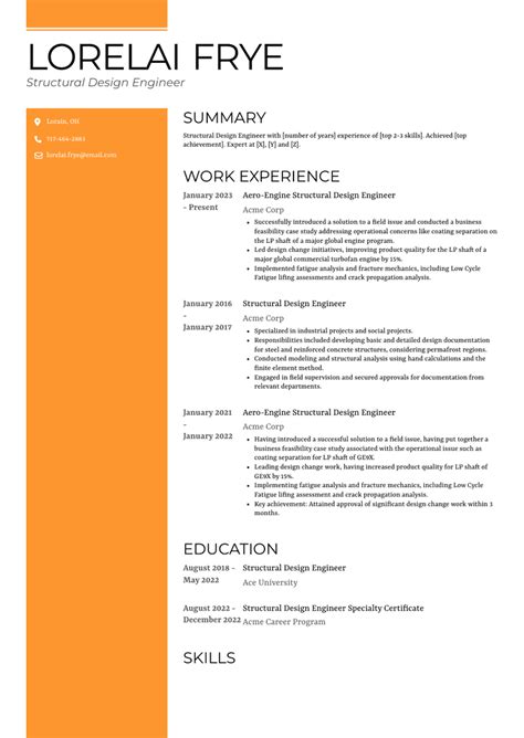 Best Structural Design Engineer Resume Examples That Land Jobs