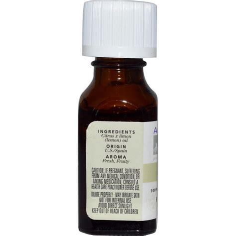 Aura Cacia Essential Oil Lemon 05 Fl Oz