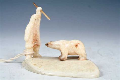 36 Alaskan Inuit Whale Tooth Carving