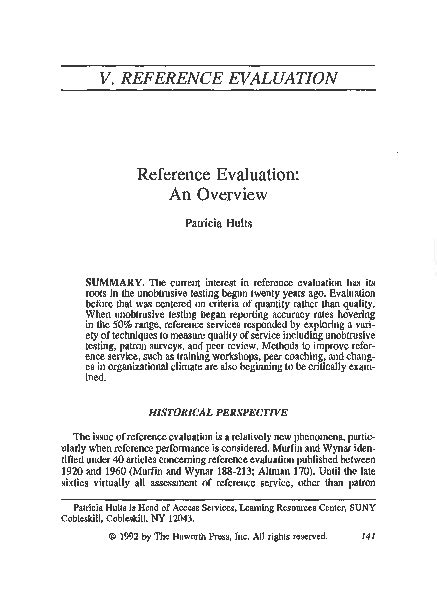 Pdf Reference Evaluation