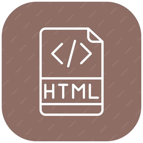 Premium Vector Html File Vector Illustration Style Premium Vector Html File Vector Illustration Style