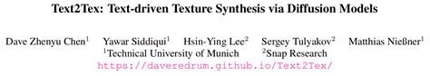 慕尼黑工业大学提出text2tex：基于扩散模型的纹理生成 智源社区
