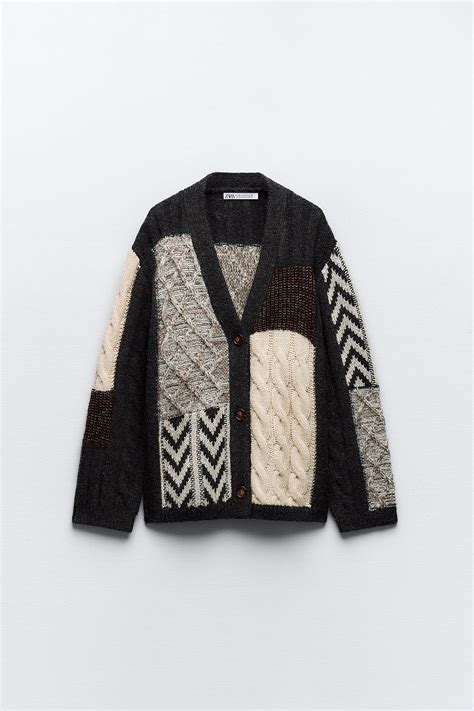 Zara Patchwork Knit Cardigan Mall Of America®