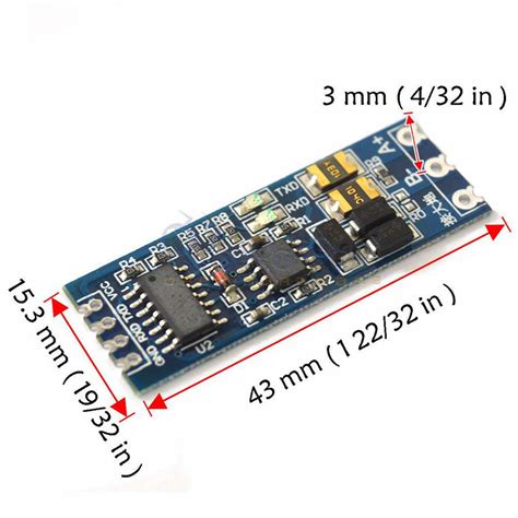 GetUSCart HiLetgo Pcs TTL To RS To Serial UART Level Reciprocal Hardware Automatic Flow