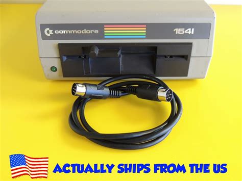 Commodore 64 C64 C 64 Disk Drive Serial Cable For 1541 1571 1581 3 Feet