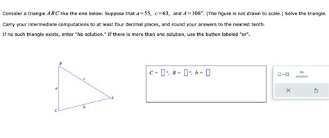 solved consider a triangle abc like the one below suppose