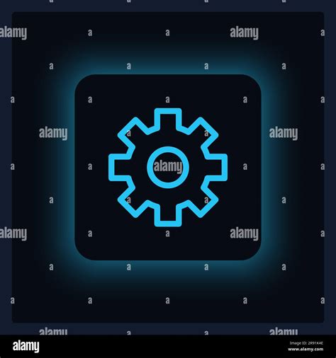 Focused Settings Button Ui Element Template Stock Vector Image Art