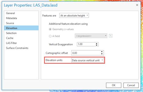 How To Convert The Elevation Unit Of A Las Dataset In Arcgis Pro