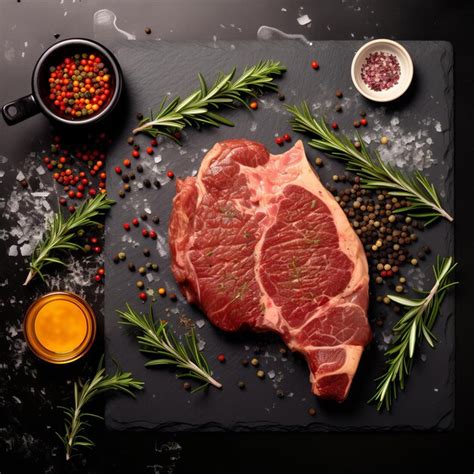 Premium Photo Prime Cut Fresh Raw Denver Steak Marble Beef Meat And