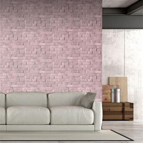 Brick Pink Magma Wallcovering And Decor