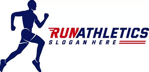 Running Man Silhouette Logo Designs Marathon Vector Image On