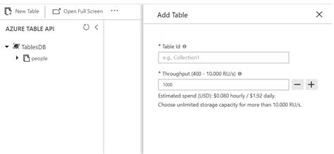 some questions about table api cosmosdb r azure