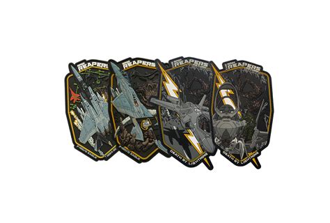 Usafe 493rd Fs Grim Reapers Patch Bundle — Dynamic Vectors