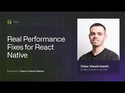 Free Video Tips And Tricks From The Ultimate Guide To React Native Optimization 2025 From