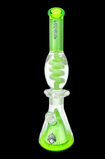 Afm Glass Ufo Pyramid Glass Freezable Coil Beaker Bong